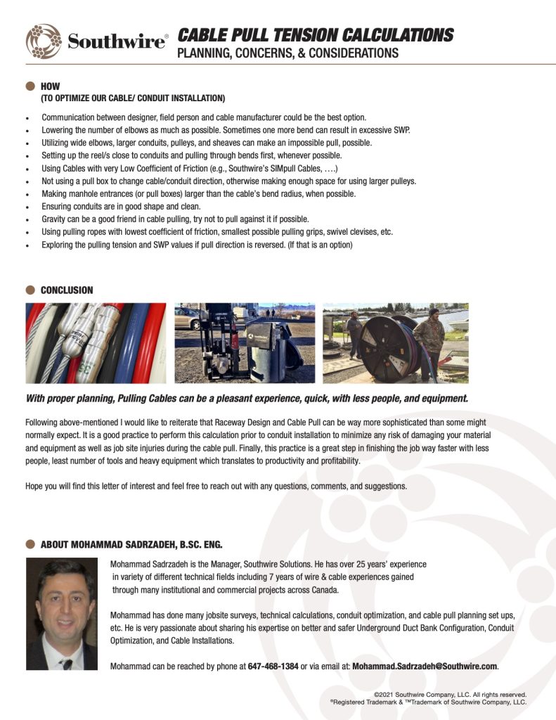 Whitepaper – Cable Pull Tension Calculations: Planning, Concerns, and ...