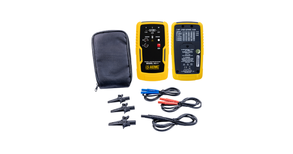 AEMC Phase & Motor Rotation Meter Model 6611 - Electrical Industry News ...